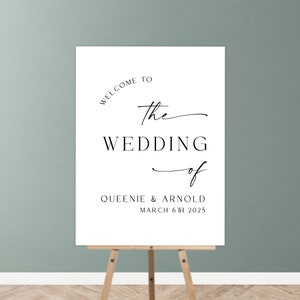 PRINTED Wedding Welcome Sign, Wedding Reception Sign, Wedding Ceremony ...