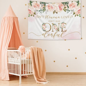 One Derful First Birthday Backdrop, 1st Birthday Party Banner, Boho ...