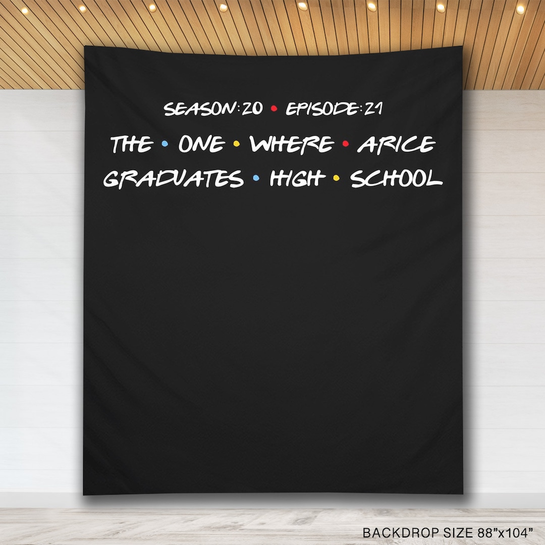 Graduation Party Backdrop, Custom Graduation Photo Background, High ...