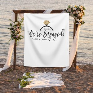 Engagement Party Decoration Ideas, Custom Engagement Party Wall Sign ...