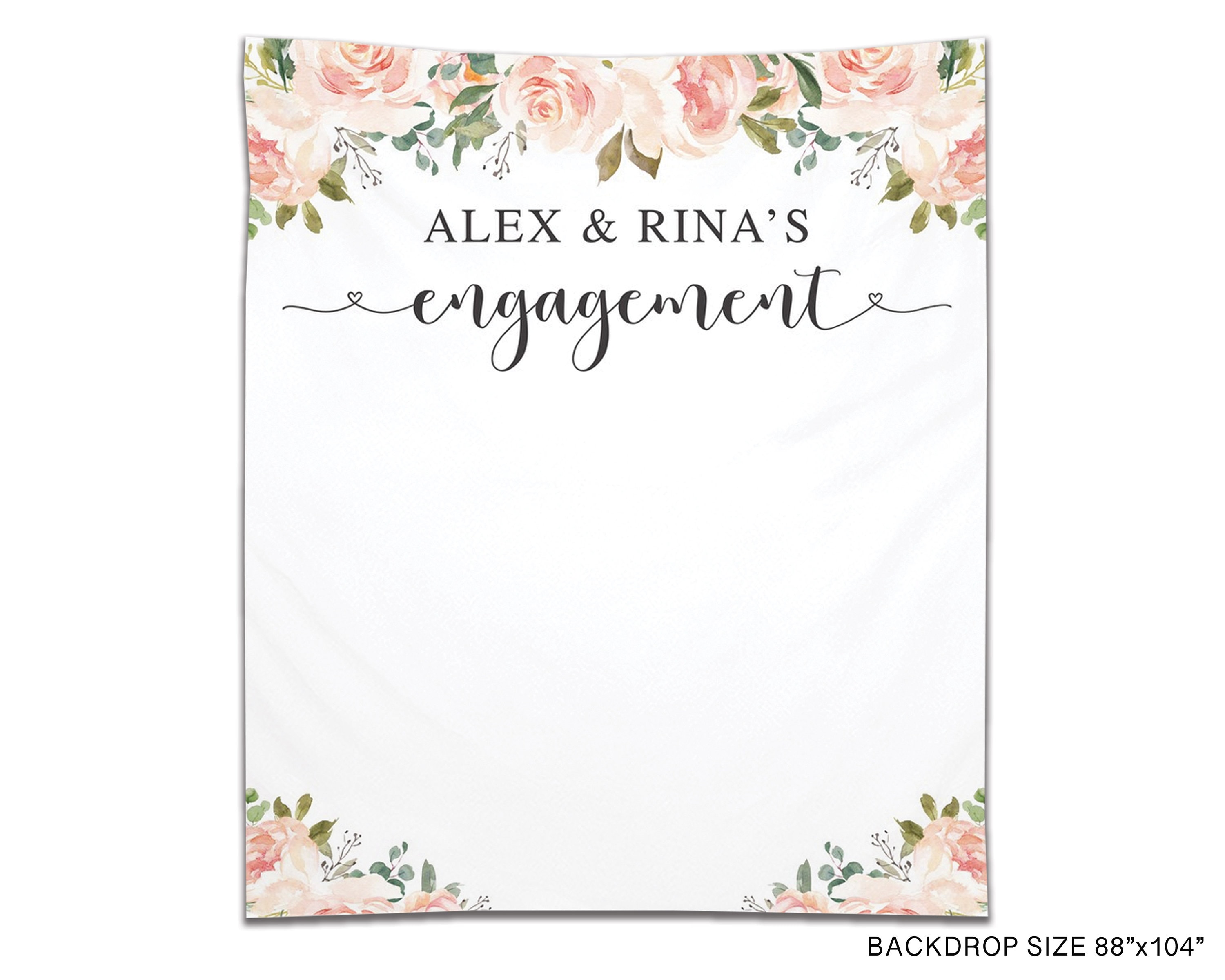 Engagement Photo Backdrop Backyard Rustic Engagement Party | Etsy