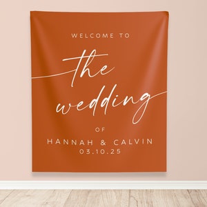 Elegant Wedding Welcome Backdrop Photo Decor, Custom Minimalist Wedding ...