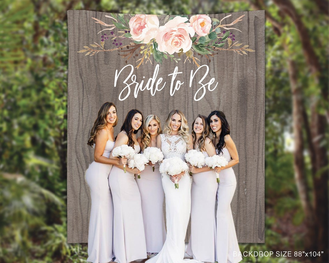 Boho Bridal Shower Backdrop, Rustic Wedding Custom Backdrop Wall, Photo ...