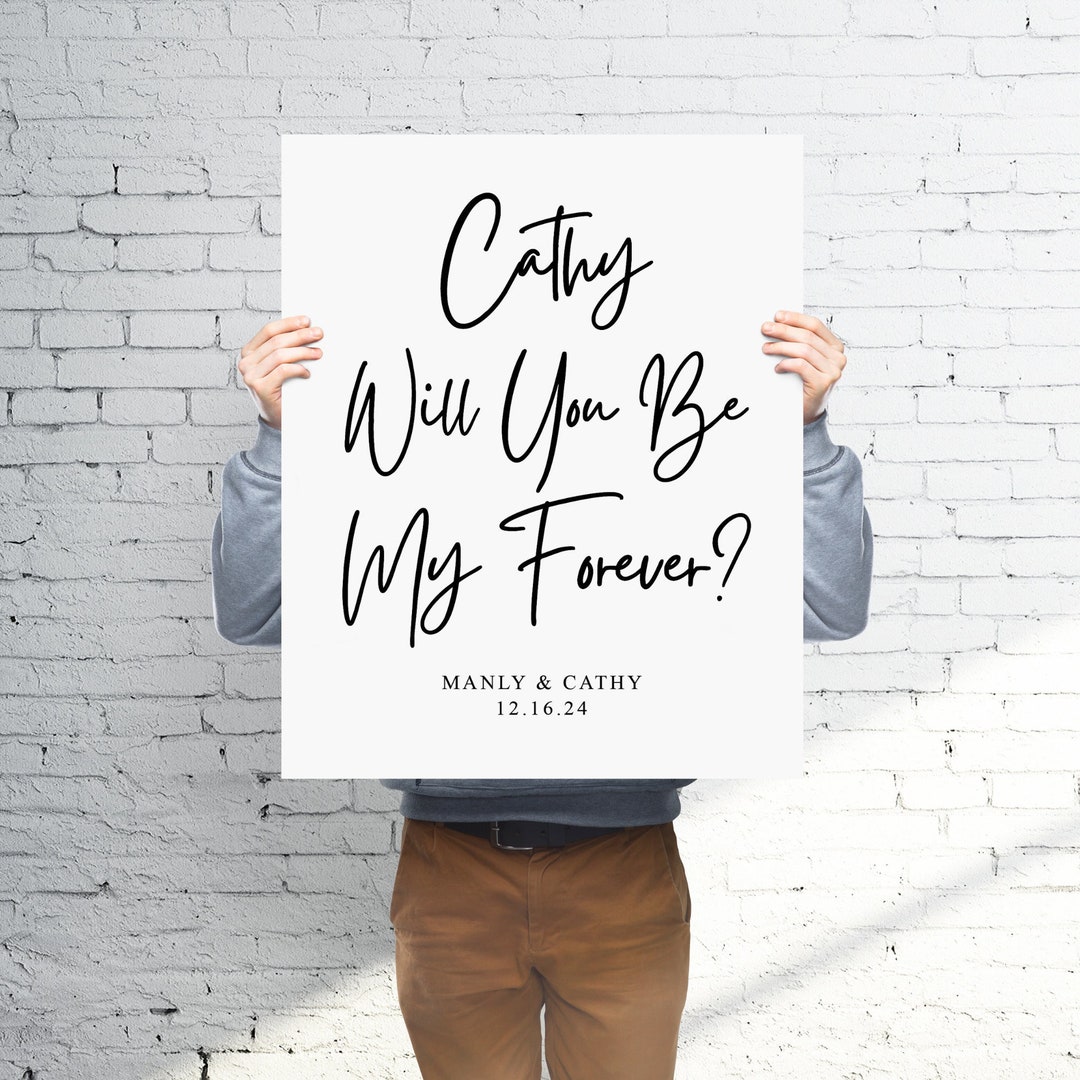 PREMIUM BOARD Wedding Proposal Sign, Marriage Engagement Proposal Sign ...