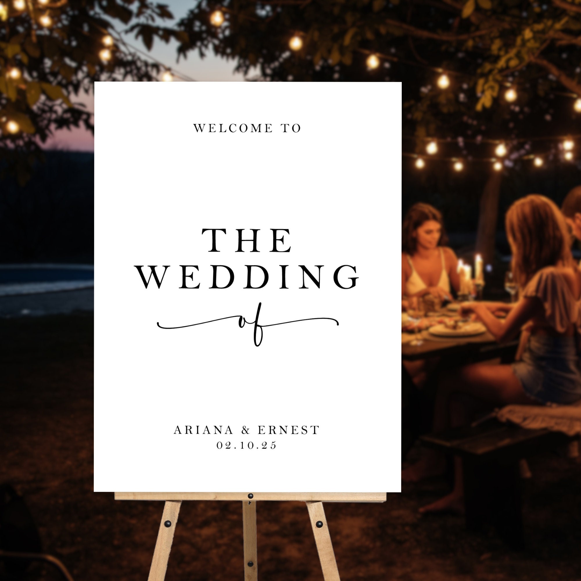 PREMIUM BOARD Wedding Welcome Sign, Wedding Reception Sign, Wedding ...