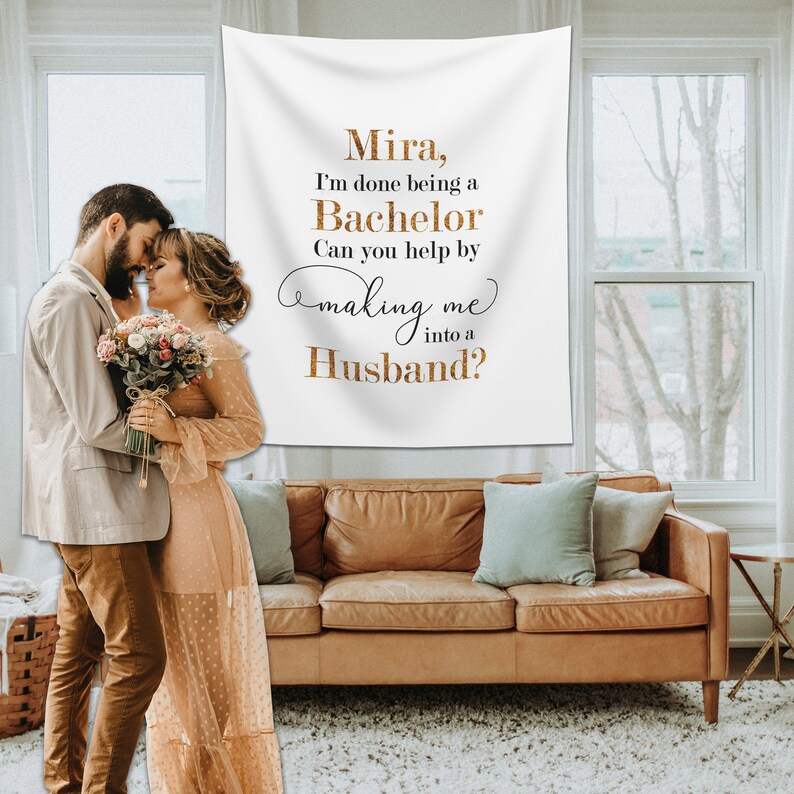 Funny Wedding Proposal Backdrop Will You Marry Me Banner - Etsy
