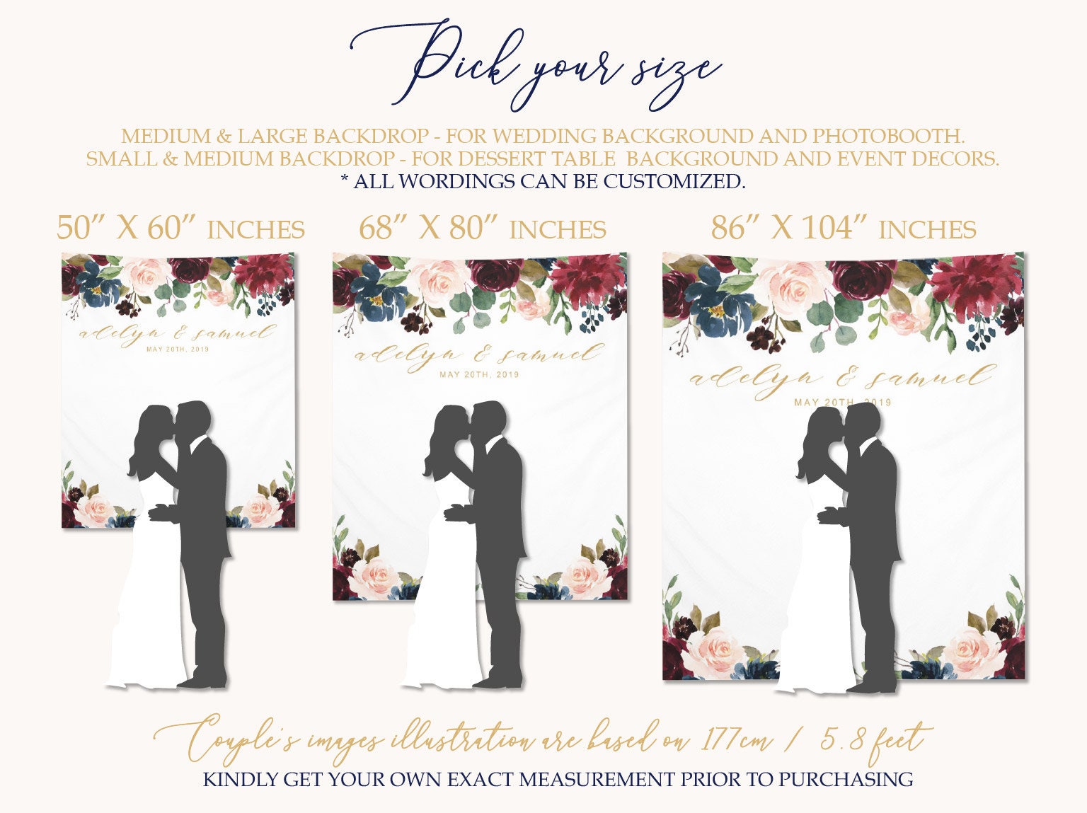 Wedding Backdrop Purple Floral Custom Wedding Backdrop Photo | Etsy