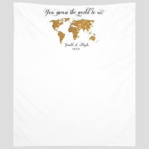 Wedding Backdrop, World Map Custom Wedding Backdrop, Photo Booth ...