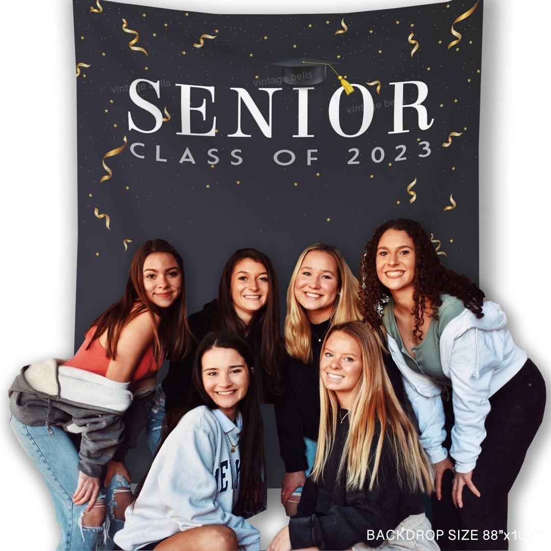 Senior Graduation Photo Backdrop, Graduation Party Decoration, Senior ...