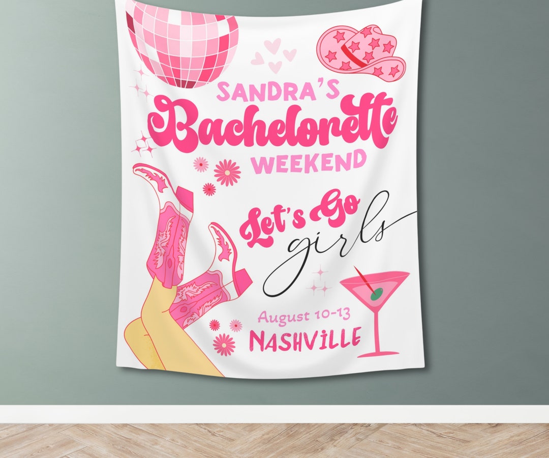 Nashville Bachelorette Party Backdrop, Nash Bash Bachelorette Weekend ...