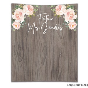 Rustic Bridal Shower Backdrop, Outdoor Custom Wedding Backdrop Ideas ...