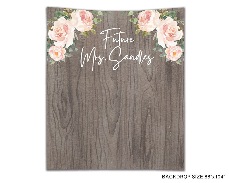 Rustic Bridal Shower Backdrop Outdoor Custom Wedding Backdrop - Etsy