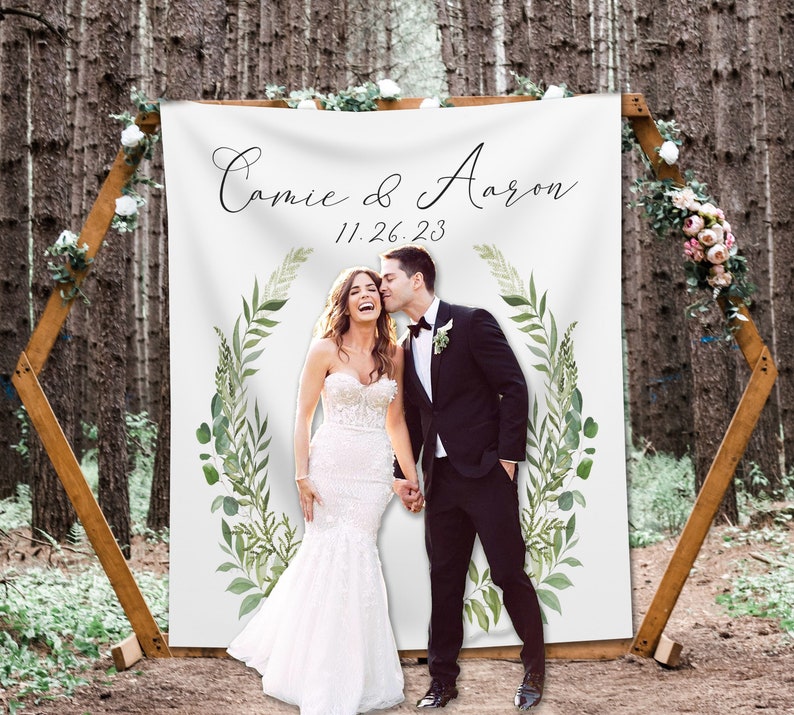 Greenery Wedding Backdrop Rustic Wedding Decor Botanical - Etsy