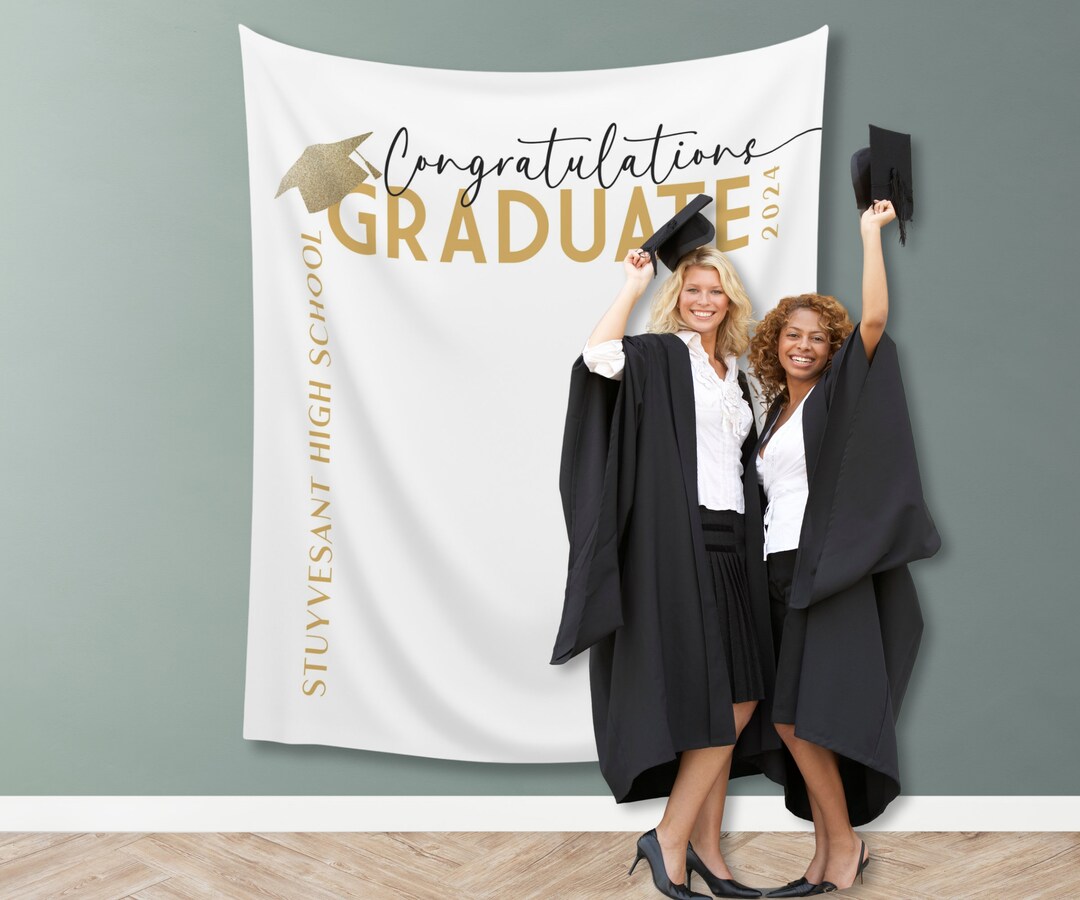 Personalized Graduation Party Backdrop, Graduation Ceremony Banner ...