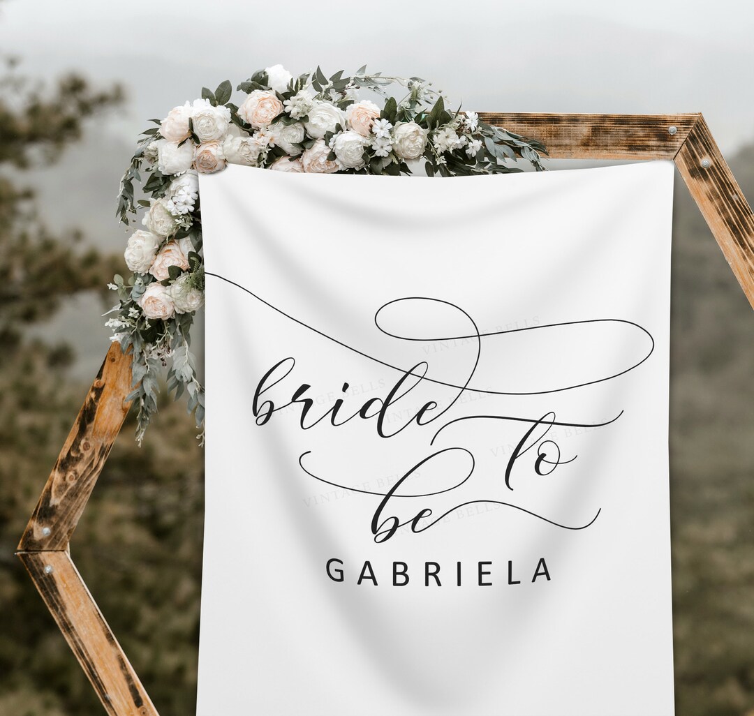 Boho Bridal Shower Backdrop, Custom Bridal Shower Photo Backdrop ...