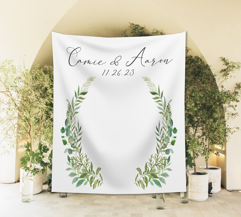 Greenery Wedding Backdrop Rustic Wedding Decor Botanical - Etsy