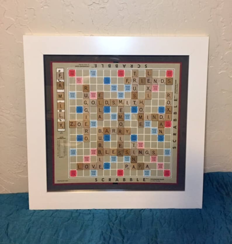 Framed Custom Scrabble Board | Etsy