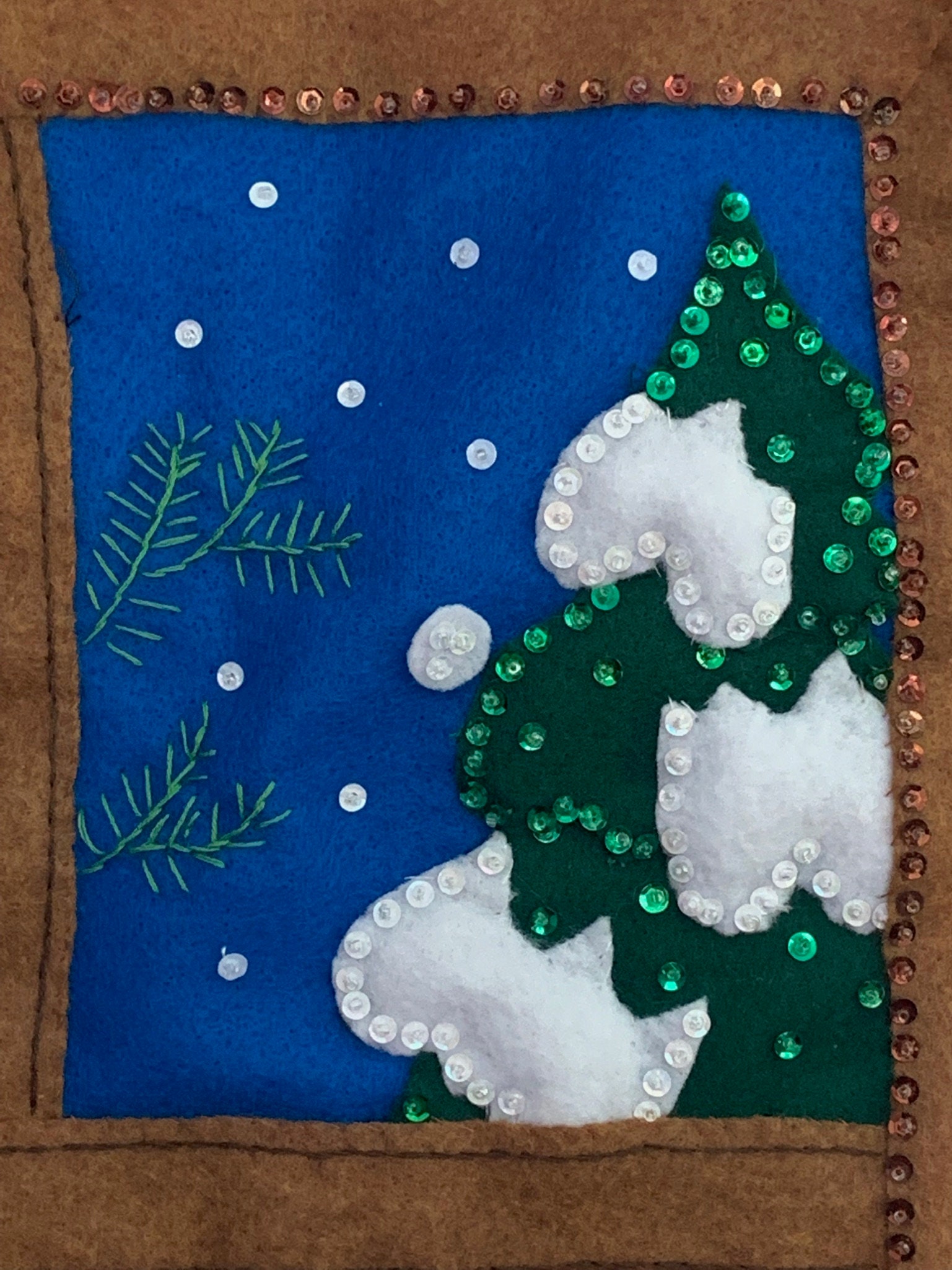 Winter Window Felt Wall Hanging Decoration Completed Handmade From ...