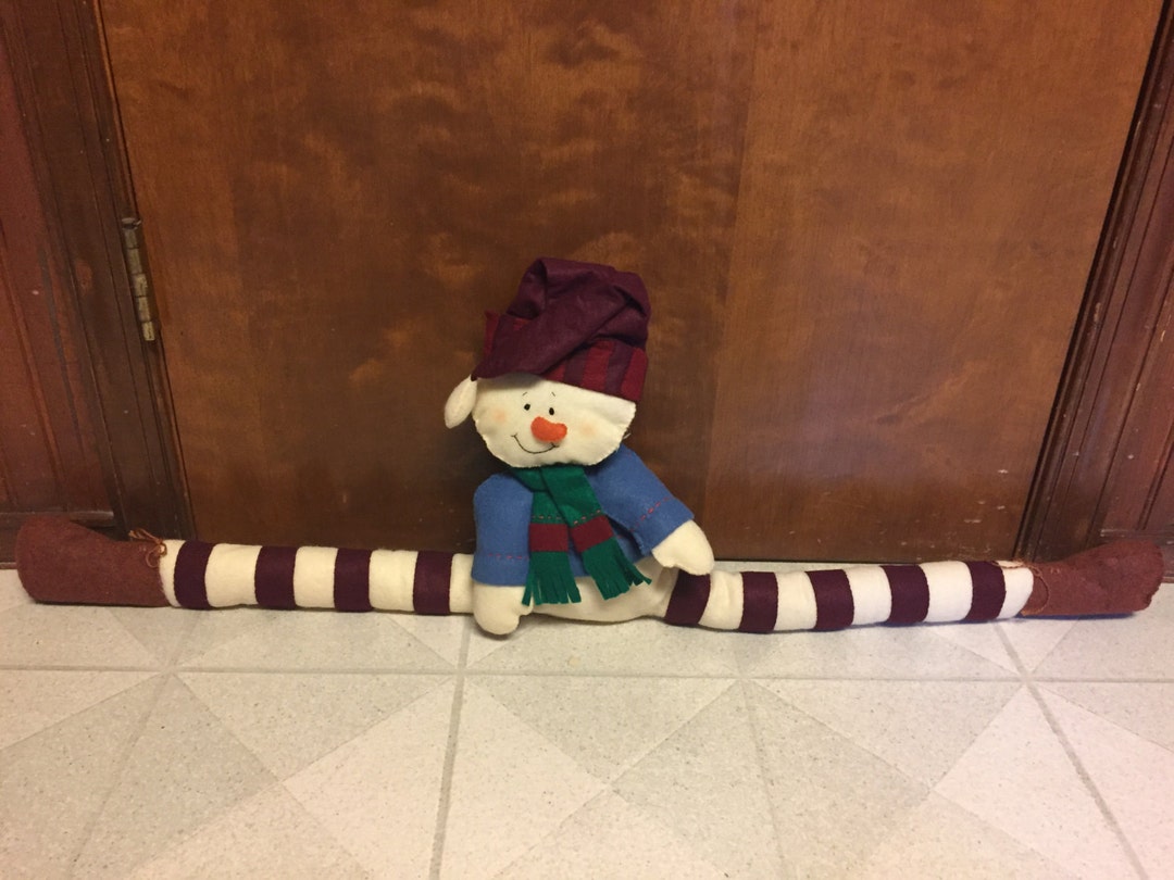 Snowman Door Draft Blocker Handmade From a Bucilla Kit - Etsy