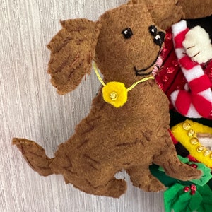 Santa Paws Completed Handmade Felt Christmas Stocking From - Etsy