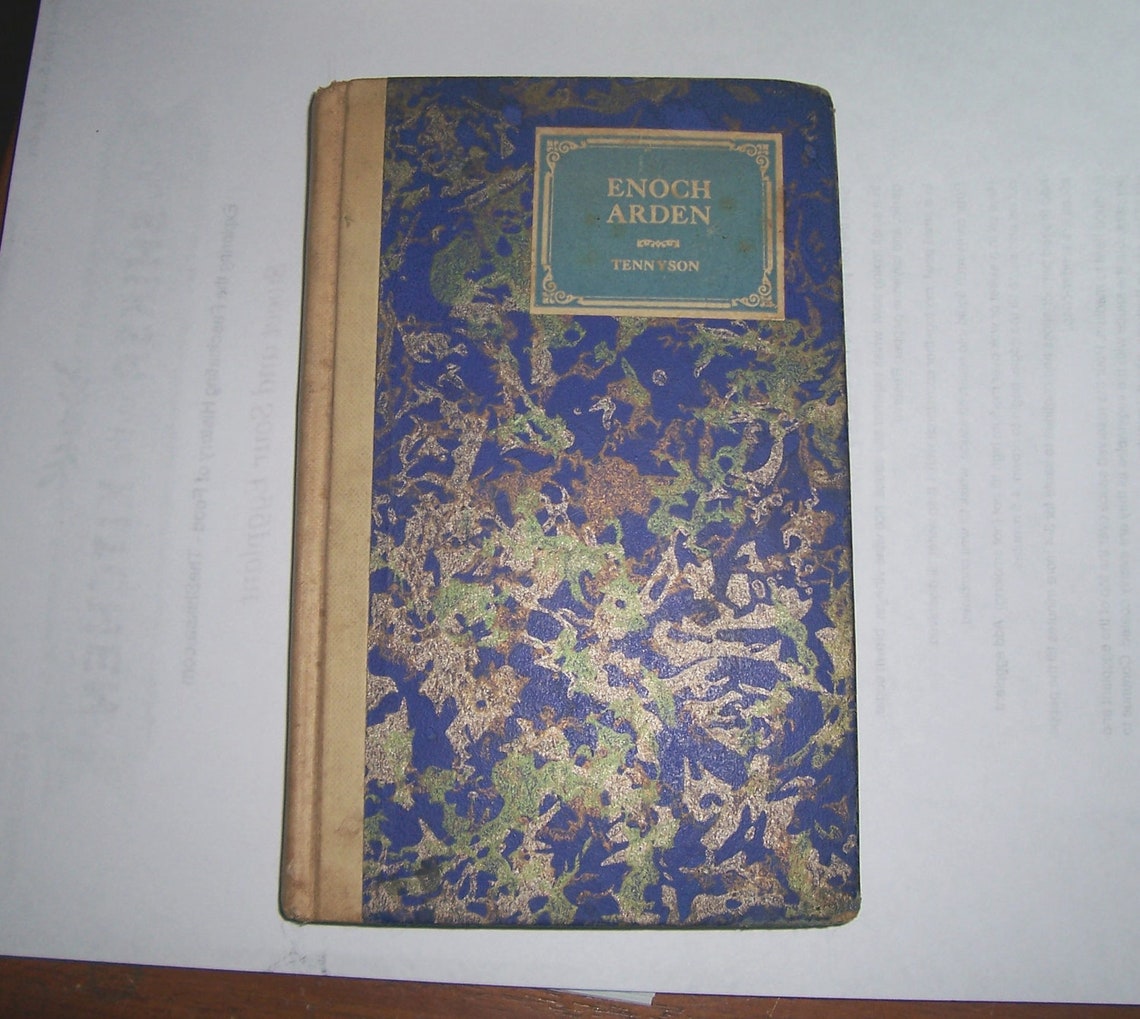 ANTIQUE Volume-enoch Arden by Alfred, Lord Tennyson-beautiful Hand ...
