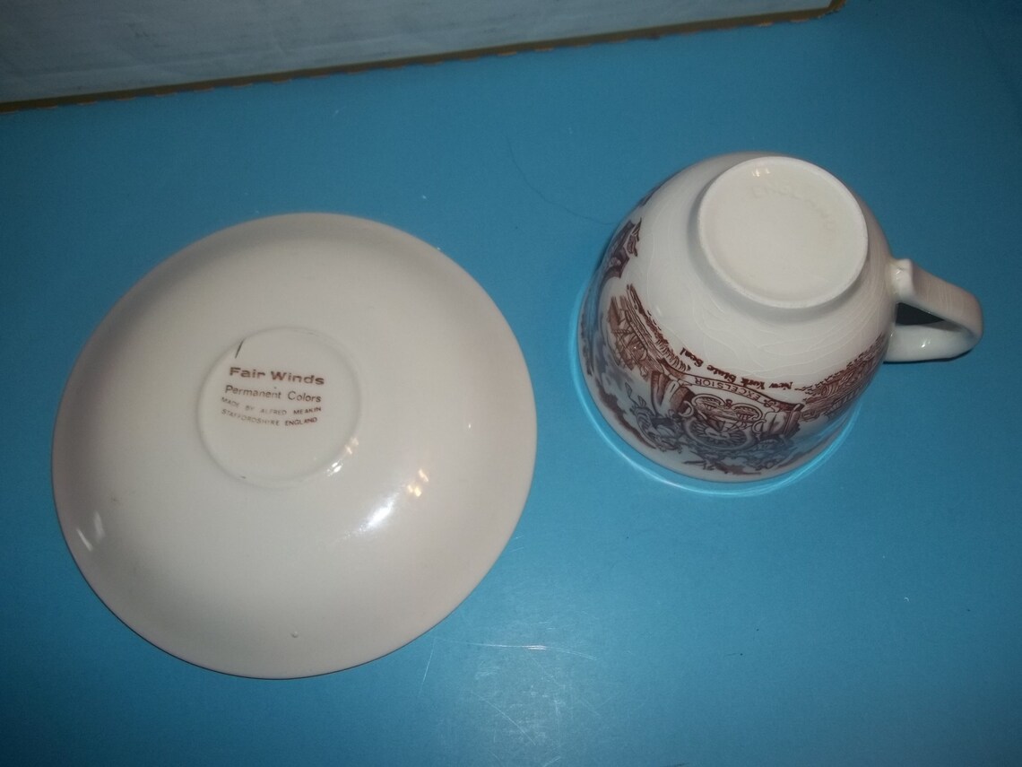 FAIR WINDS Dinnerware~alfred Meakin-staffordshire, England-permanent ...