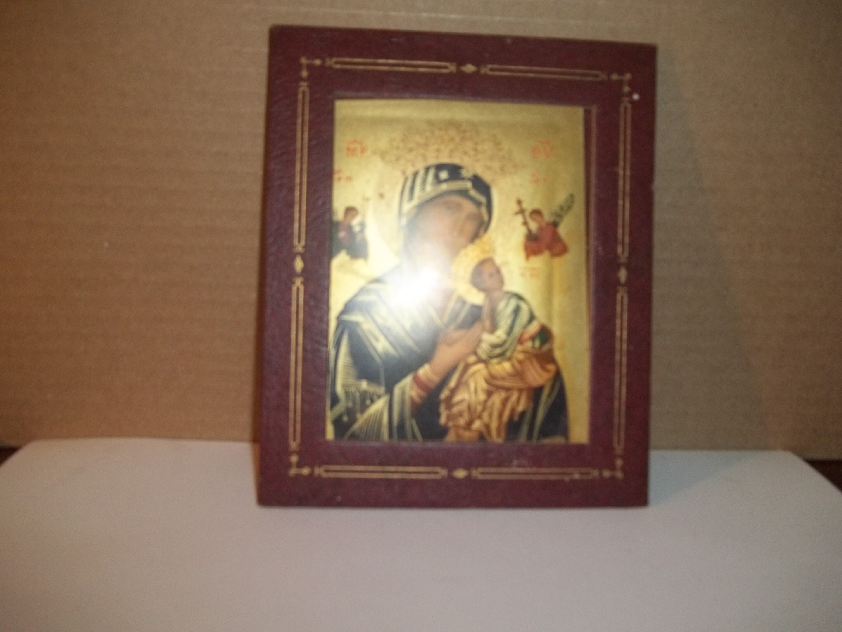 Vintage Antique Iconour Lady of Perpetual Helpgreek Orthodox, Roman ...