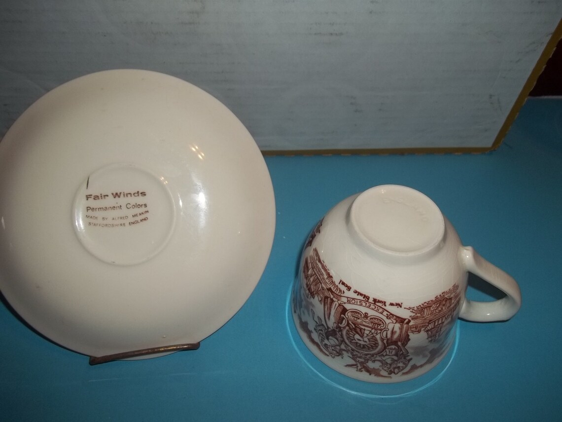 FAIR WINDS Dinnerware~alfred Meakin-staffordshire, England-permanent ...