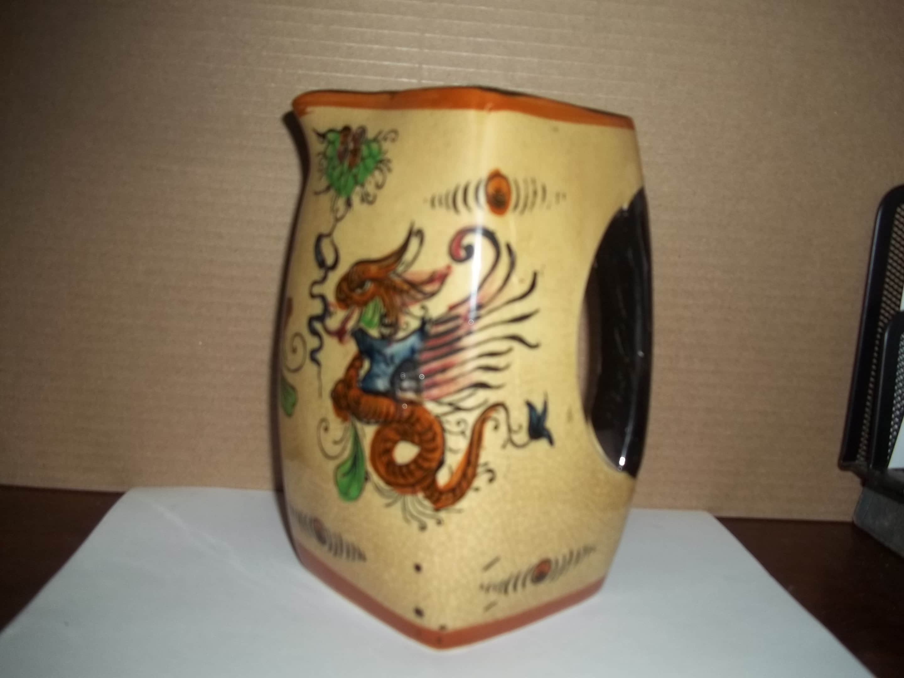 MID CENTURY MODERN Japanese Pitcher, Unusual Modern Shape and Unique ...
