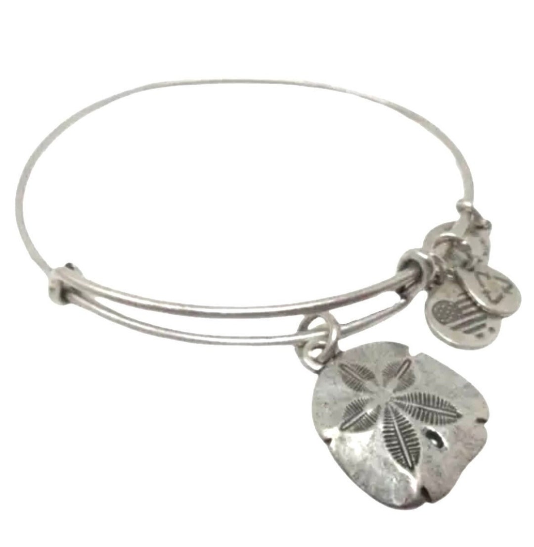 Alex and Ani Sand Dollar Charm Bangle in Rafaelian Silver/gold ...