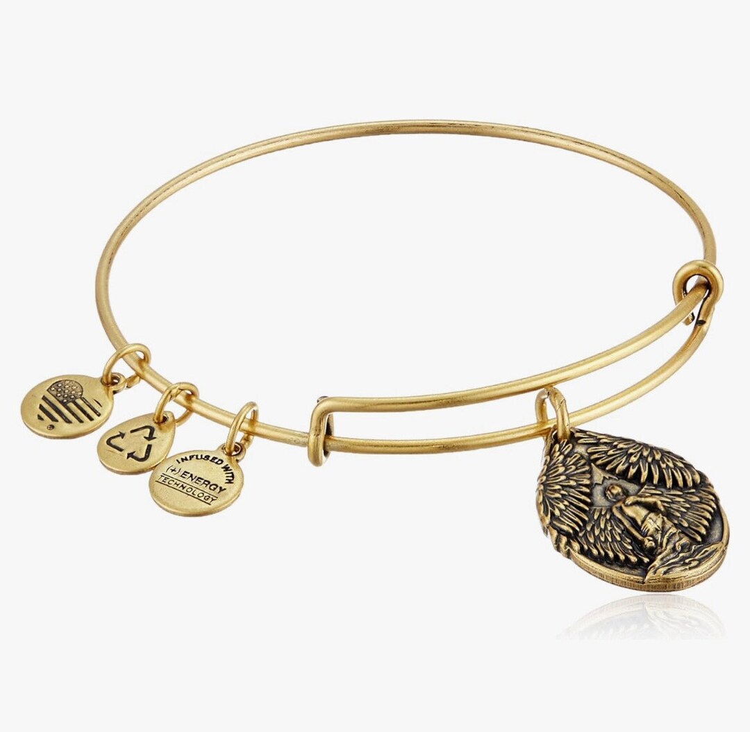 Alex and Ani Guardian of Peace Charm, Rafaelian Gold, Angel Bangle ...