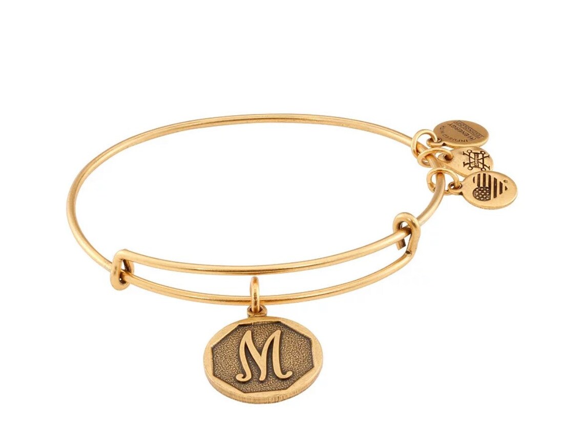 Alex and Ani M Initial Bangle Bracelet Rafaelian Silver - Etsy