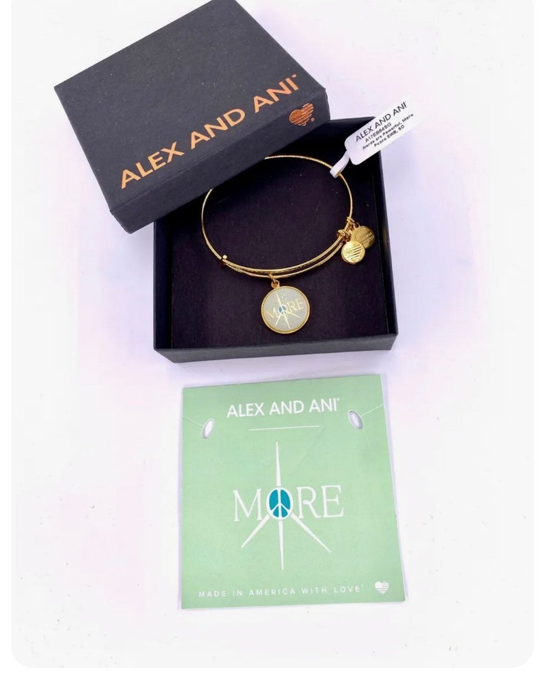 Alex and Ani Words Are Powerful More Peace Bracelet Charm - Etsy