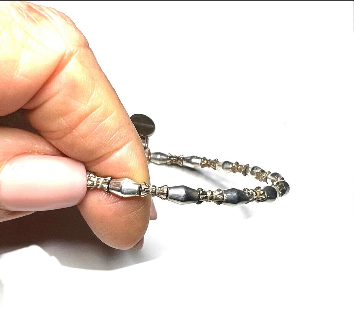 Alex and Ani Juniper Beaded Two Tone Rafaelian Silver/rose - Etsy