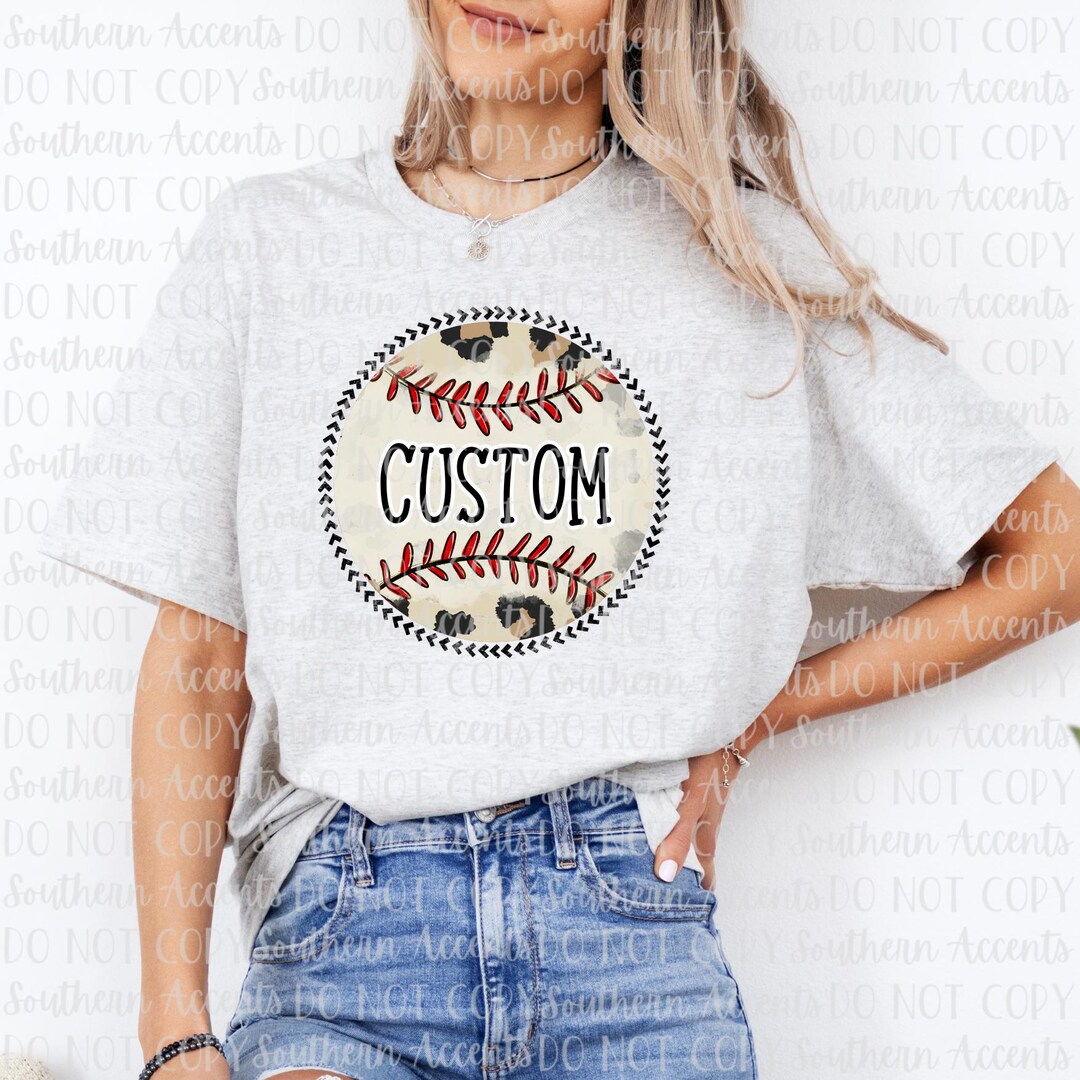 Cheetah Baseball Sports Custom Team Name CUSTOM REQUEST - Etsy