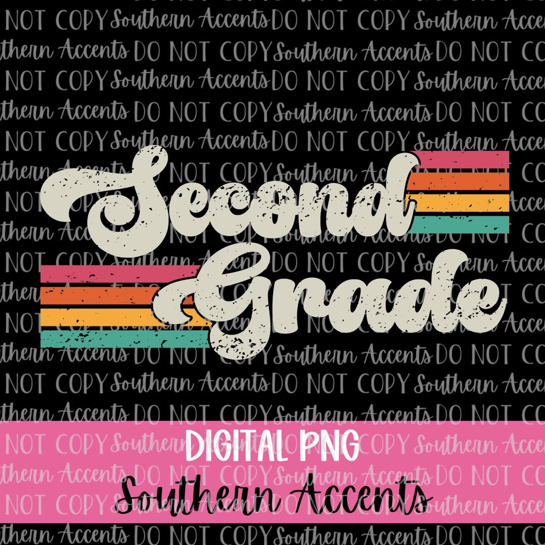 Retro 2nd Grade PNG, 2nd Grade Teacher Student, Back to School ...