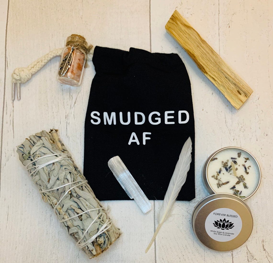 Mini Portable Smudge Kit Smudging Energy cleansing - Etsy France