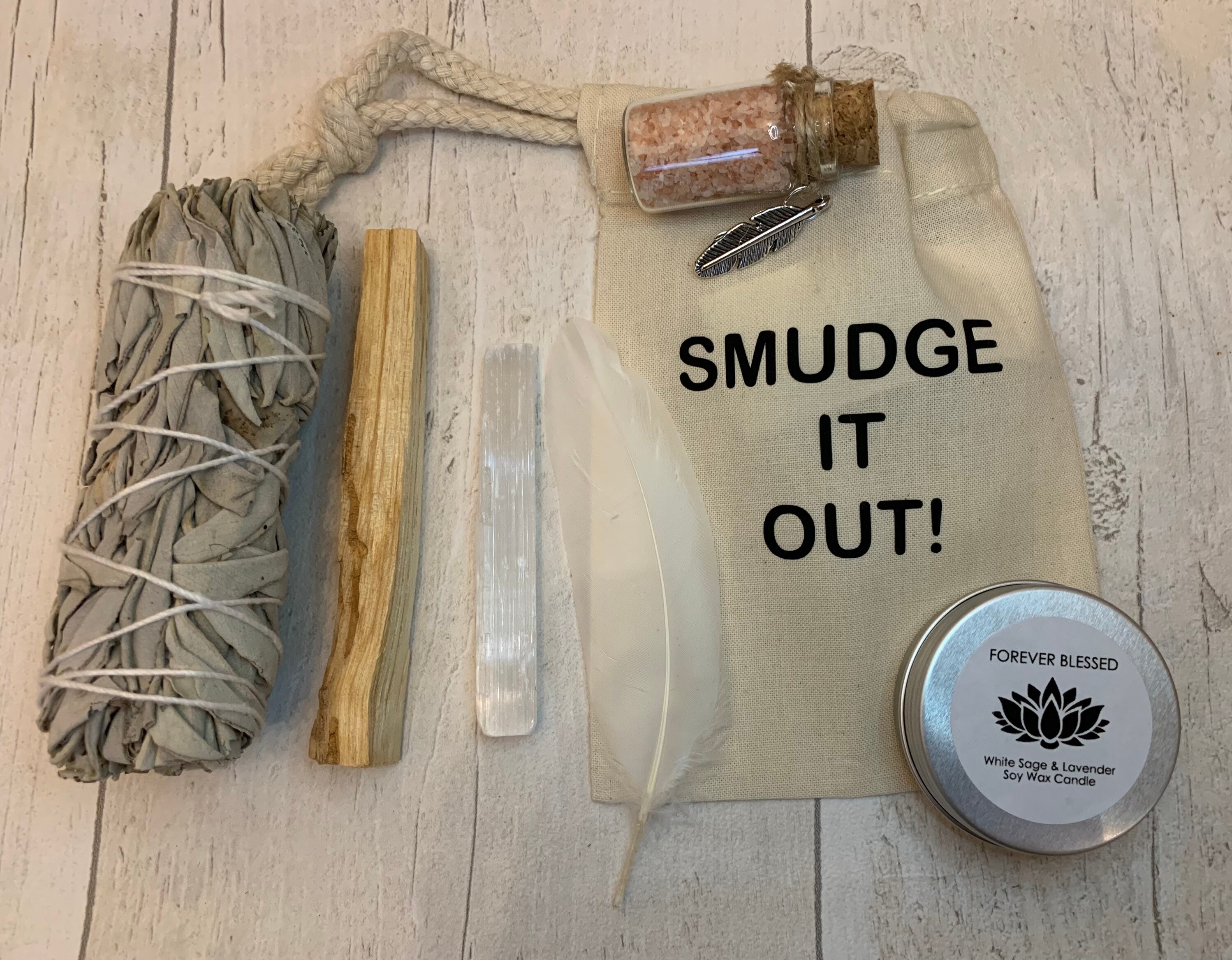 Mini Portable Smudge Kit Smudging Energy cleansing | Etsy