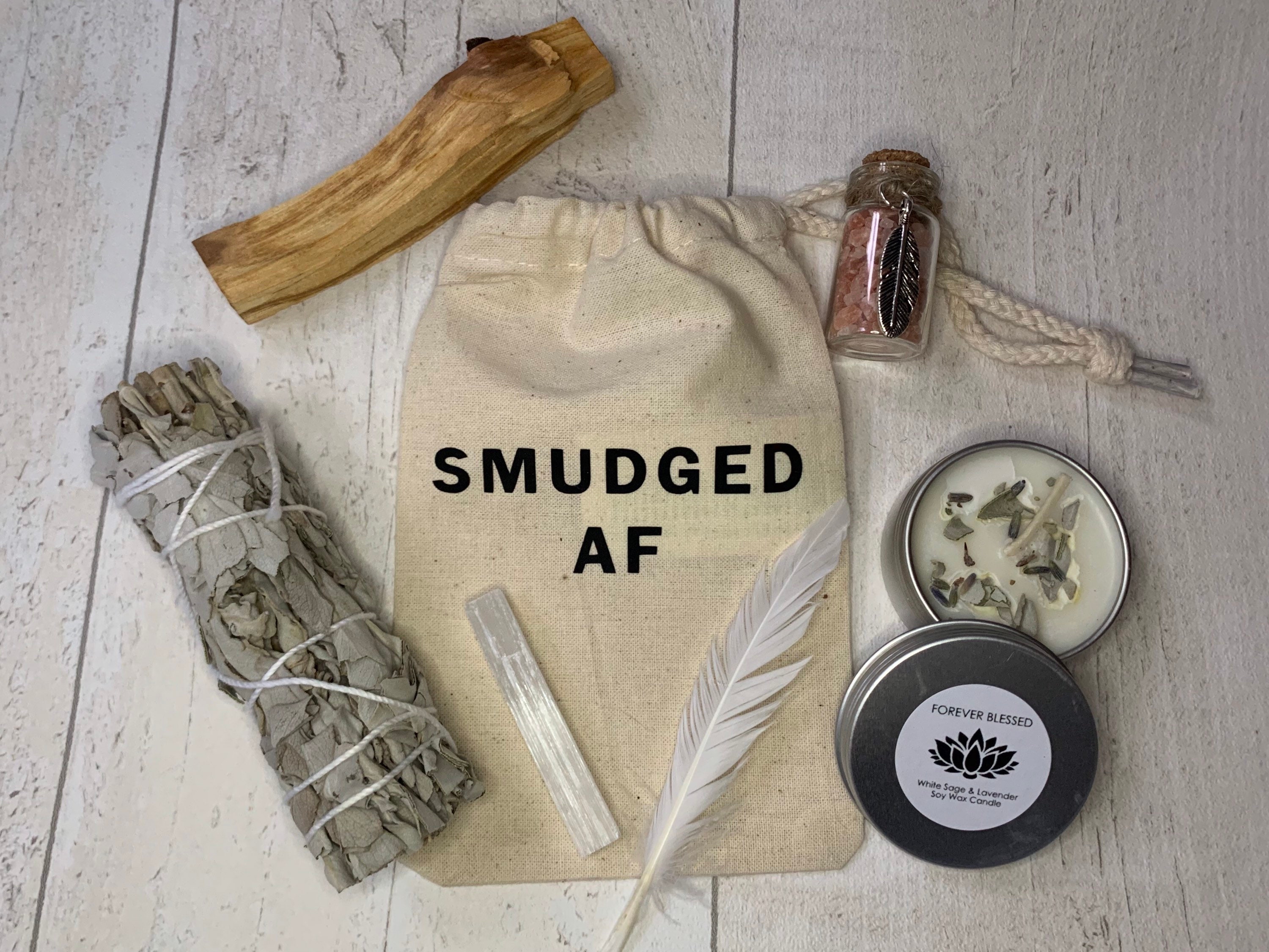 Mini Portable Smudge Kit Smudging Energy Cleansing - Etsy UK