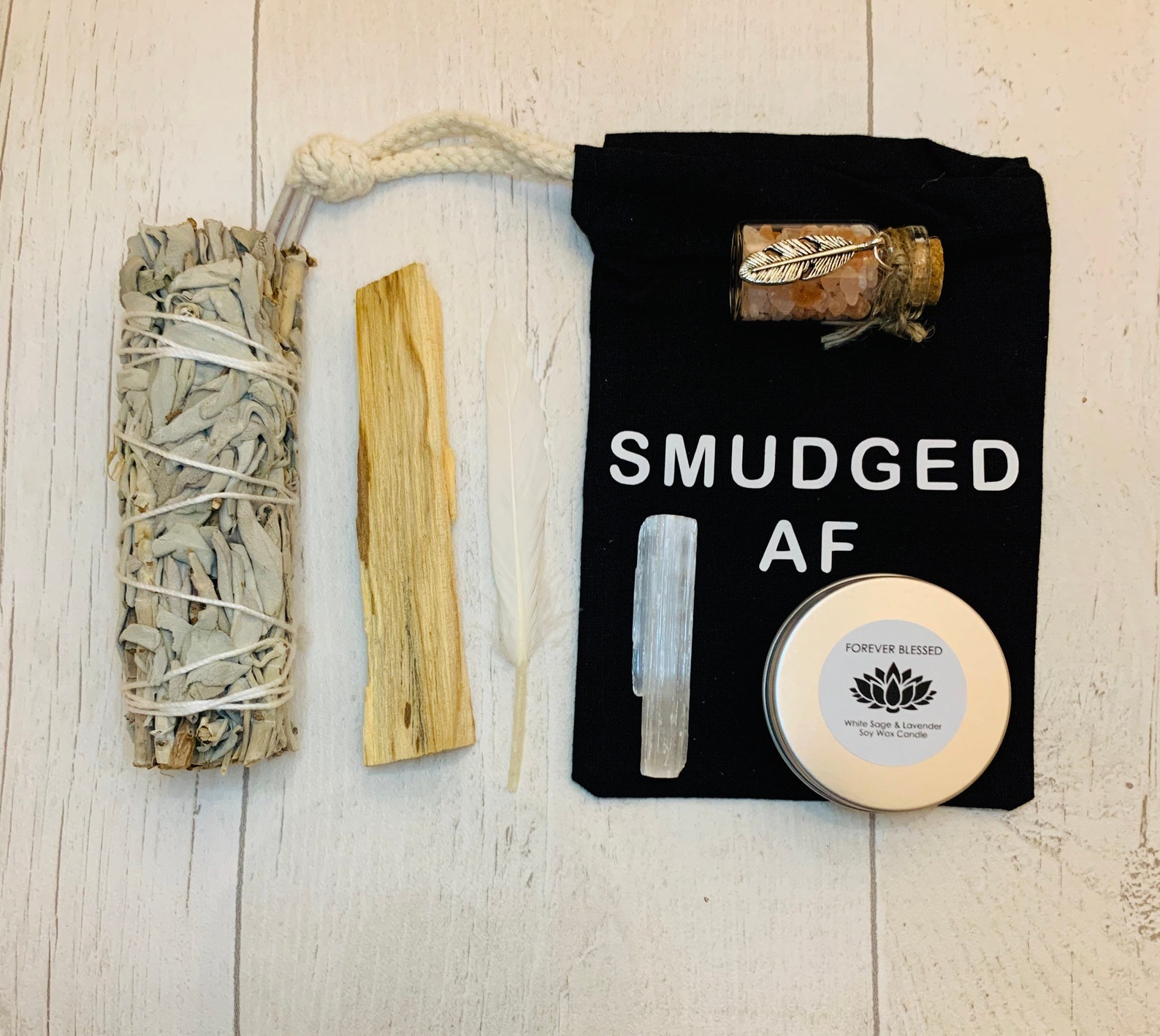 Mini Portable Smudge Kit Smudging Energy cleansing - Etsy France