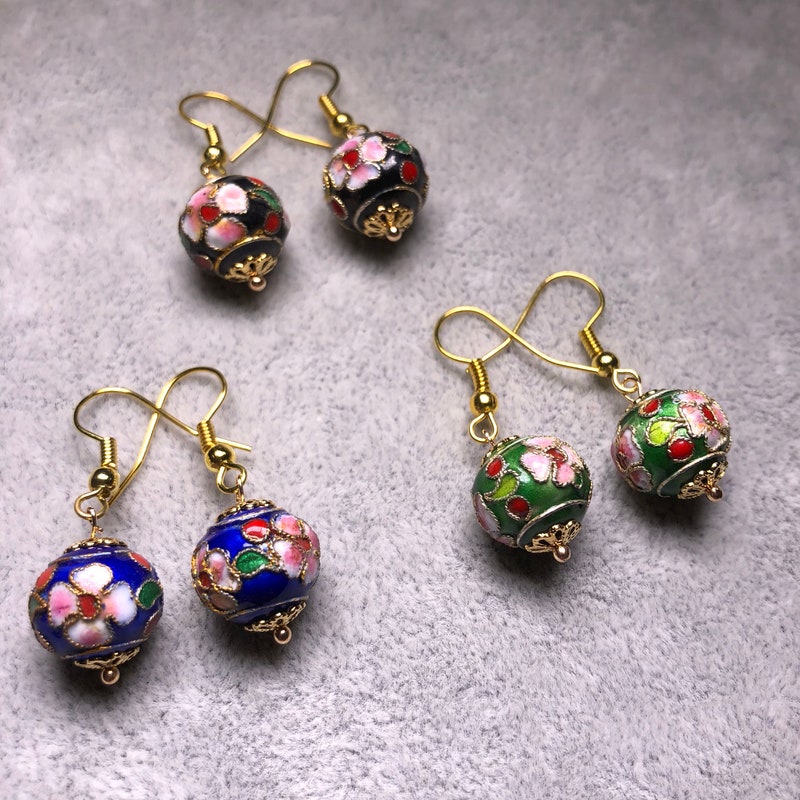 Cloisonne Jewelry - Etsy
