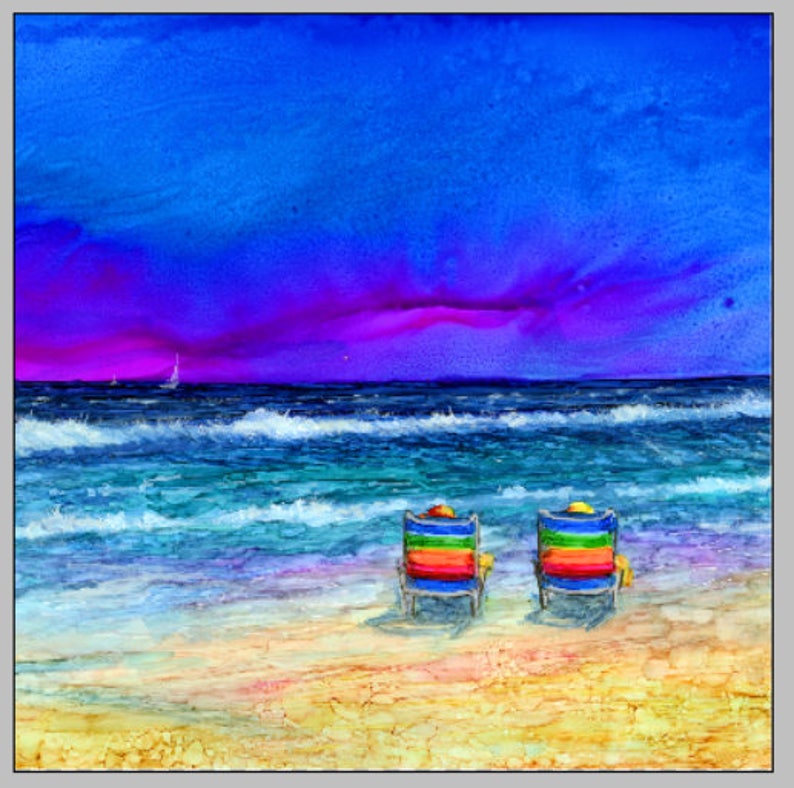 Trivet- Art Tile- Dye Sublimation Imprint of Alcohol Ink Painting on ...