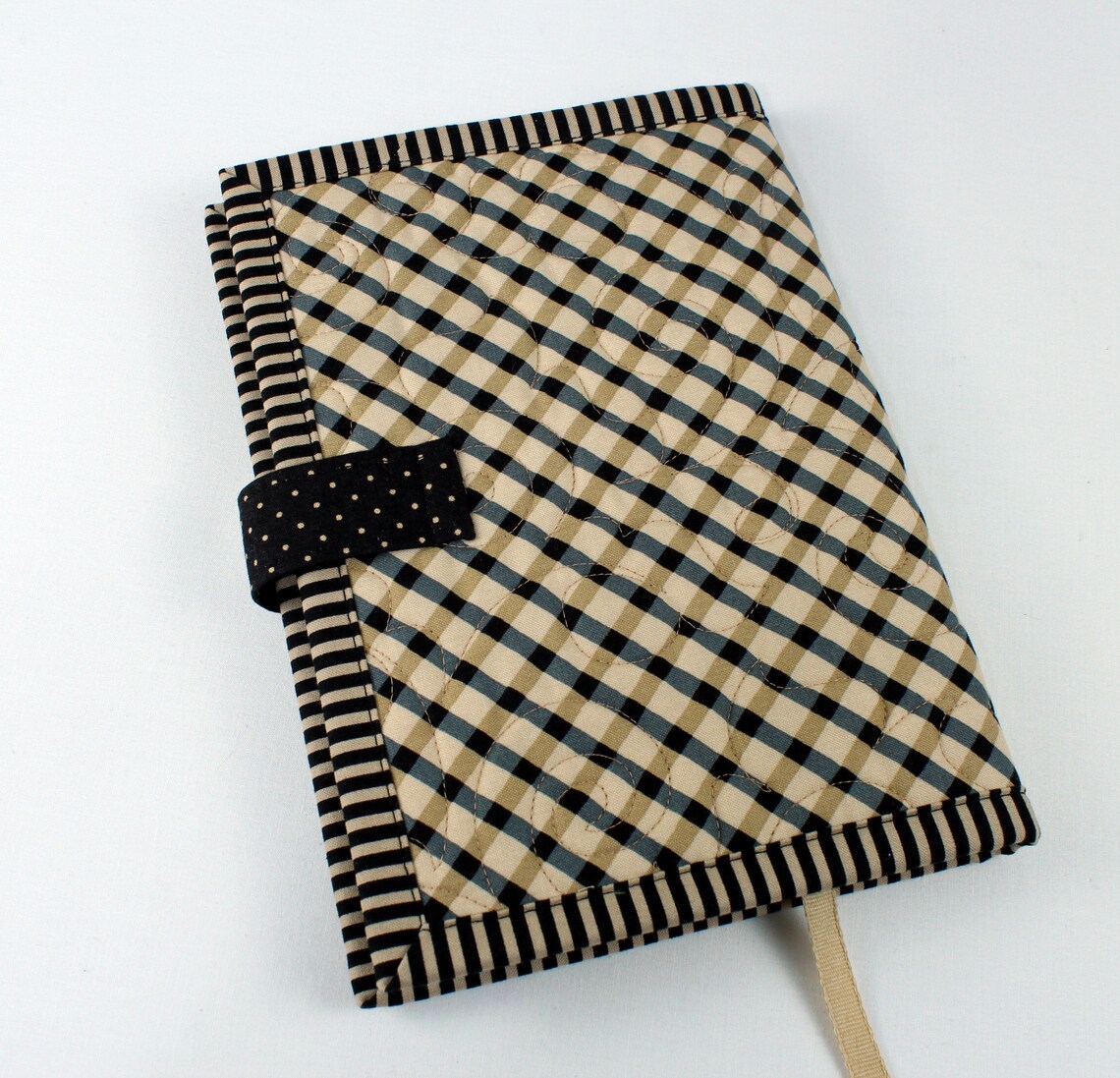 Elegant Quilted Fabric Journal Cover With Spiral Notebook - Etsy