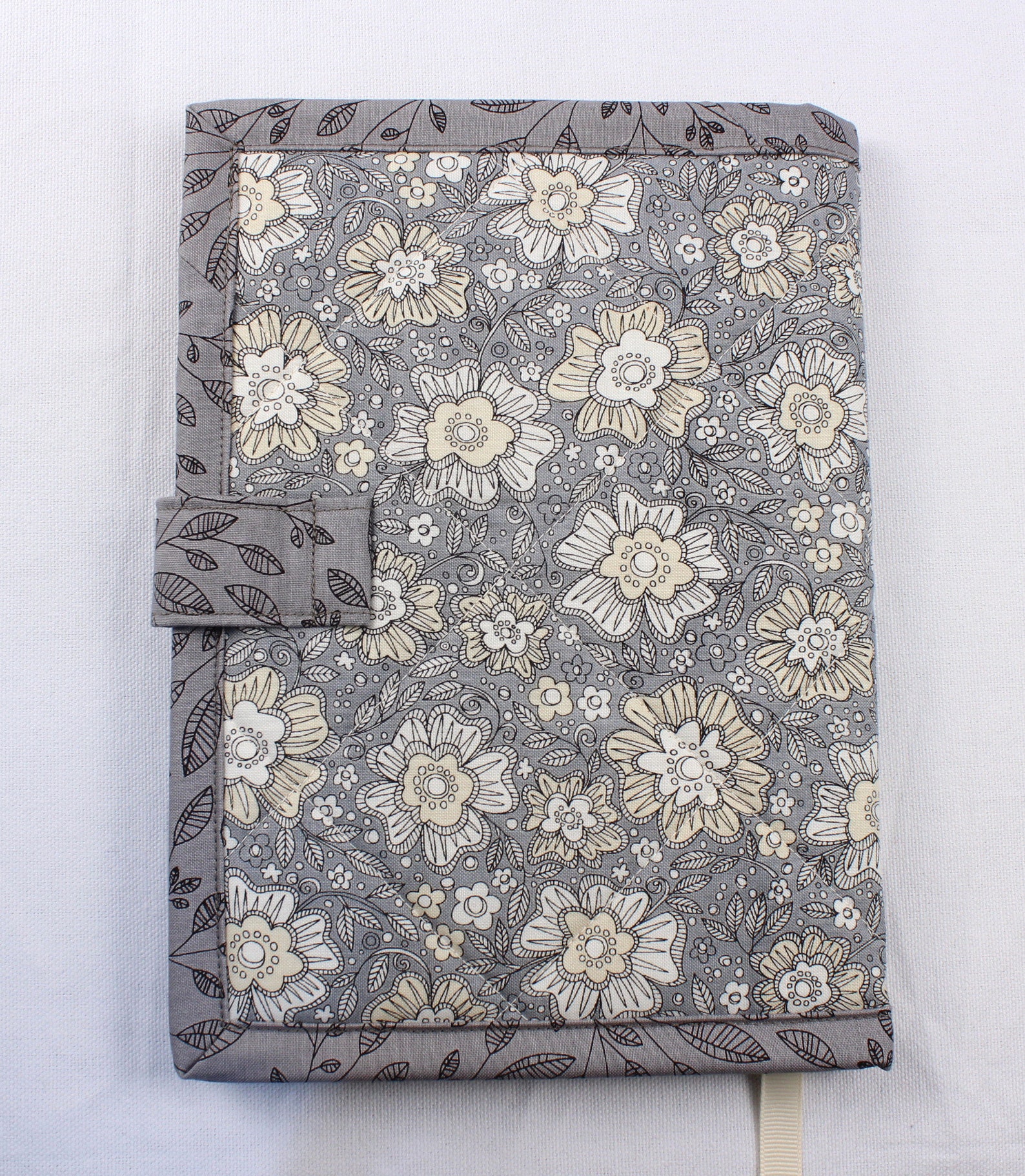 Quilted Patchwork Notebook Cover With A5 Spiral Notebook grey - Etsy