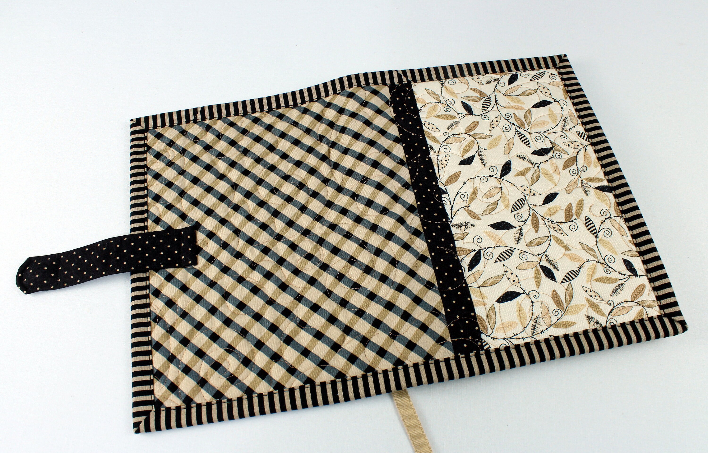 Elegant Quilted Fabric Journal Cover With Spiral Notebook - Etsy