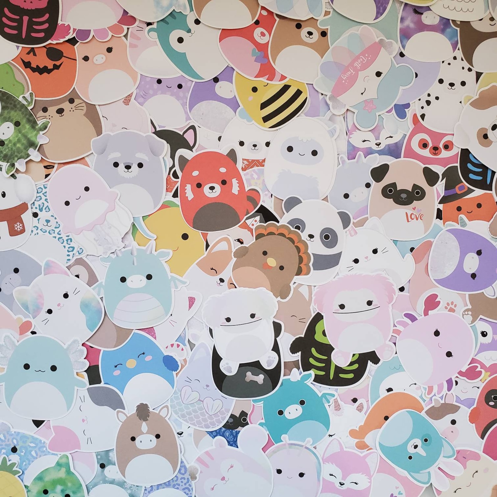 Squishmallow Sticker, Squishmallow Inspired, Mystery Sticker Pack ...