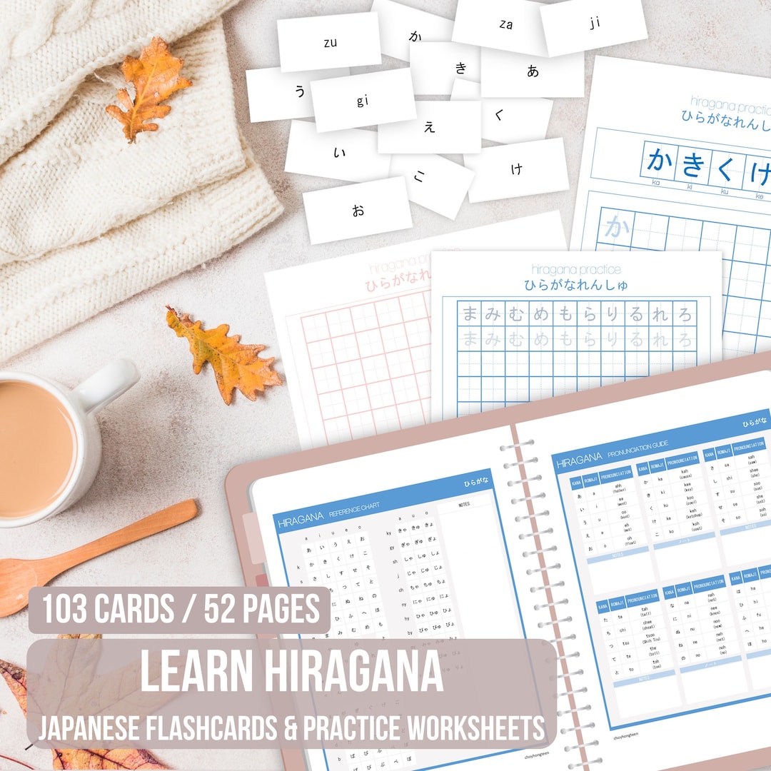 Learn Hiragana, Learn Japanese, Japanese Hiragana Flashcards, Japanese ...
