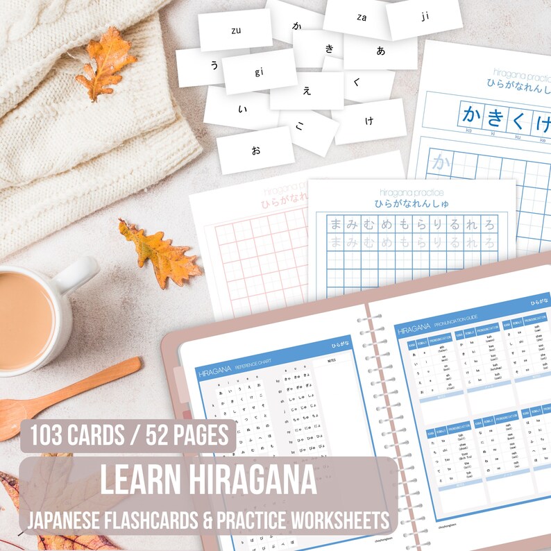Learn Hiragana, Learn Japanese, Japanese Hiragana Flashcards, Japanese ...