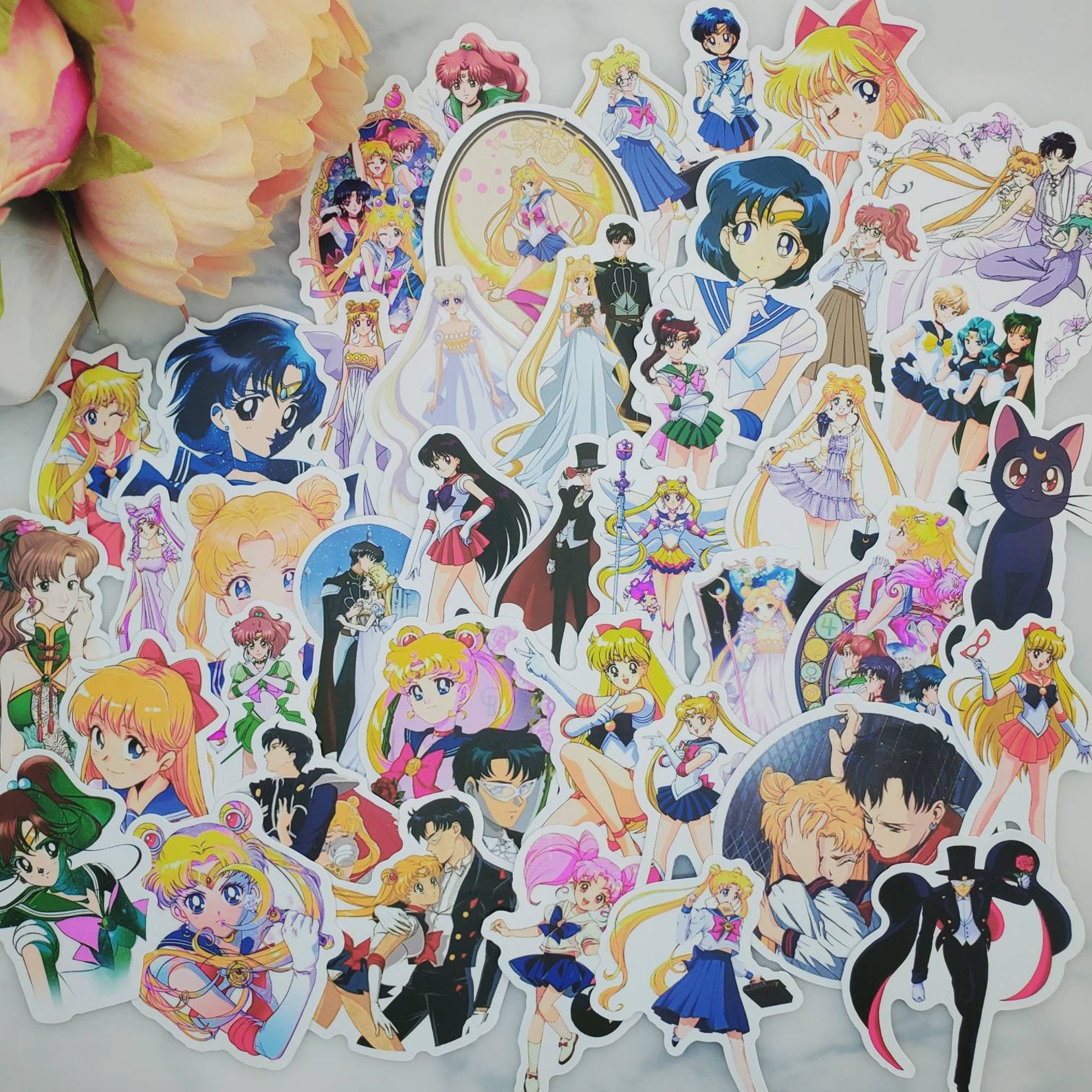 Sailor Moon Stickers Sailor Moon Decals Water Bottle - Etsy