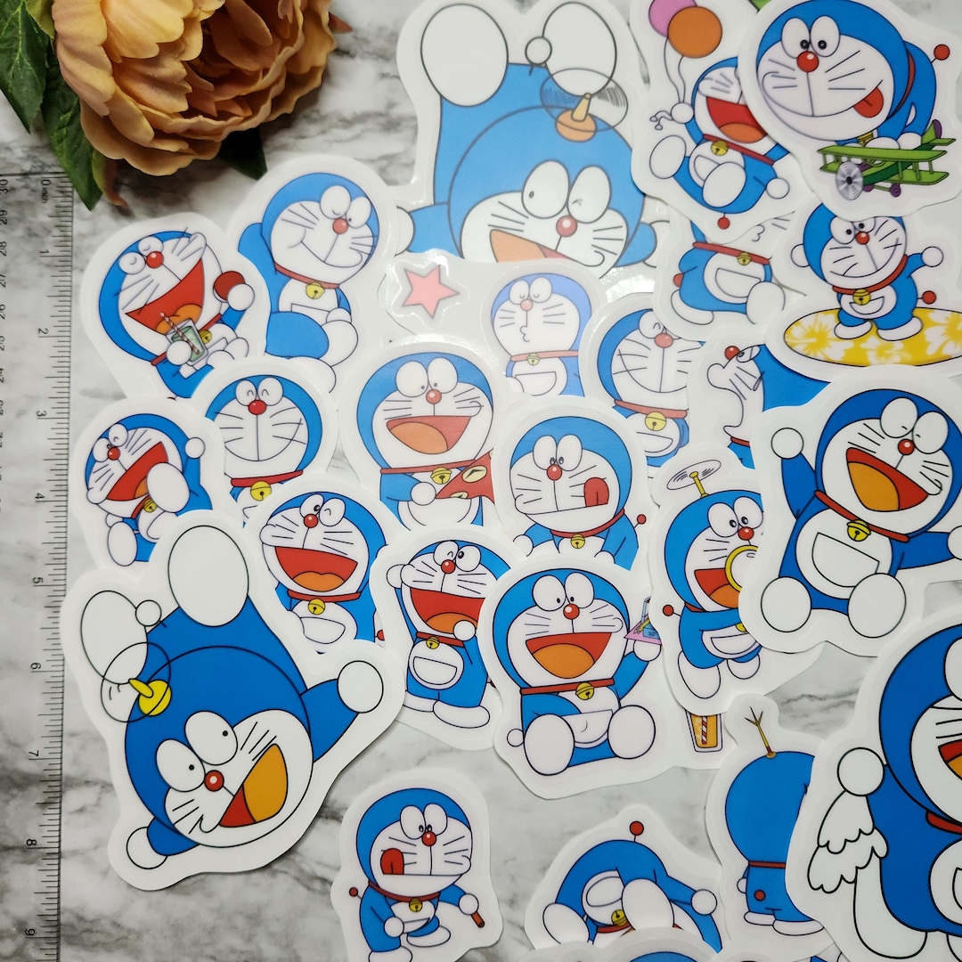 Doraemon Mystery | Cute Anime Character Cling | Laptop Journal Planner ...